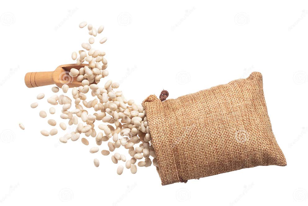White Bean Fly Throw Up in Sack Bag, White Bean Float Explode, Abstract ...