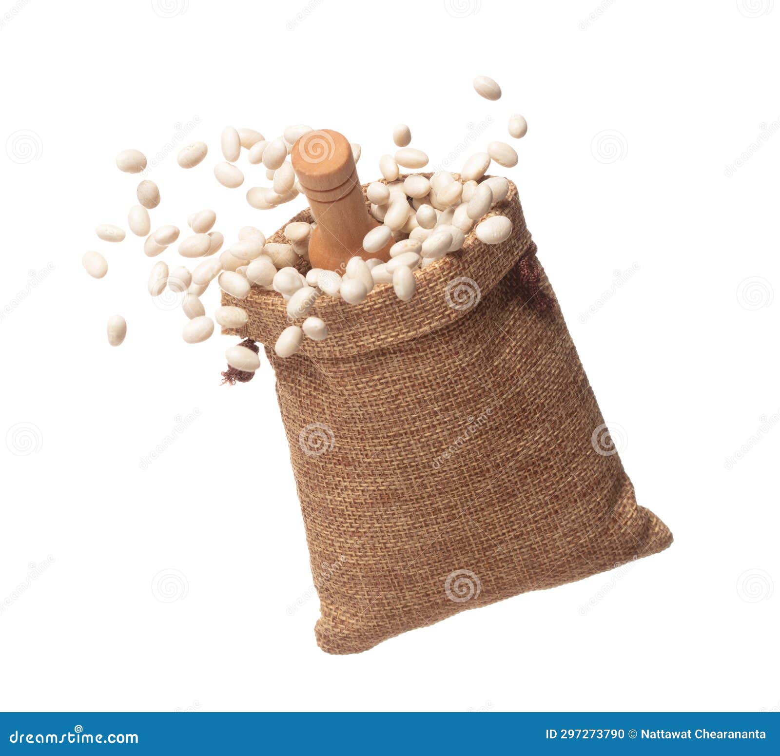 White Bean Fly Throw Up in Sack Bag, White Bean Float Explode, Abstract ...