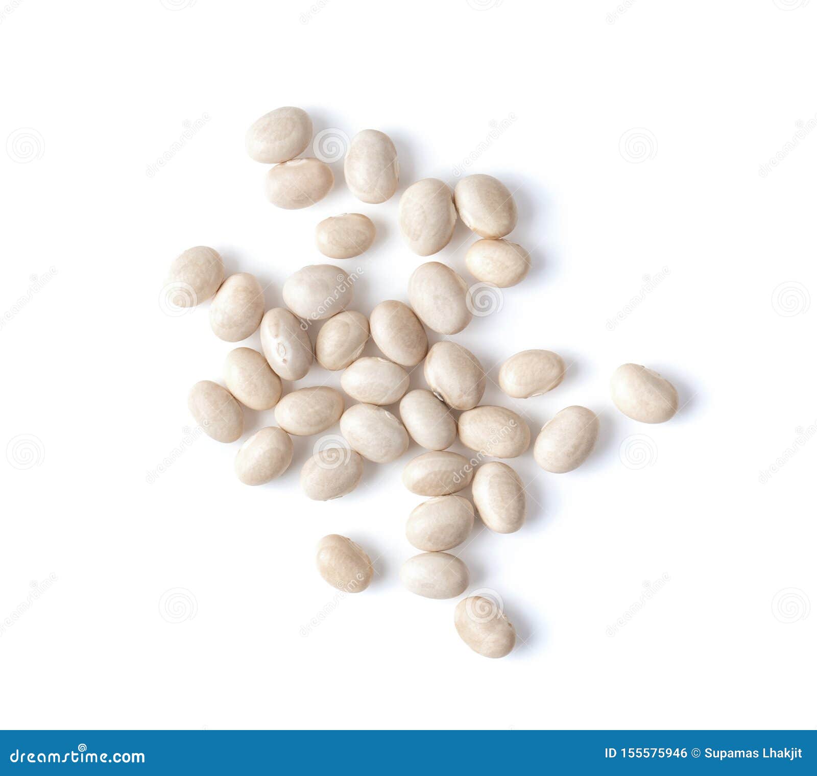 White Beans Isolated on White Background. Stock Photo - Image of white ...