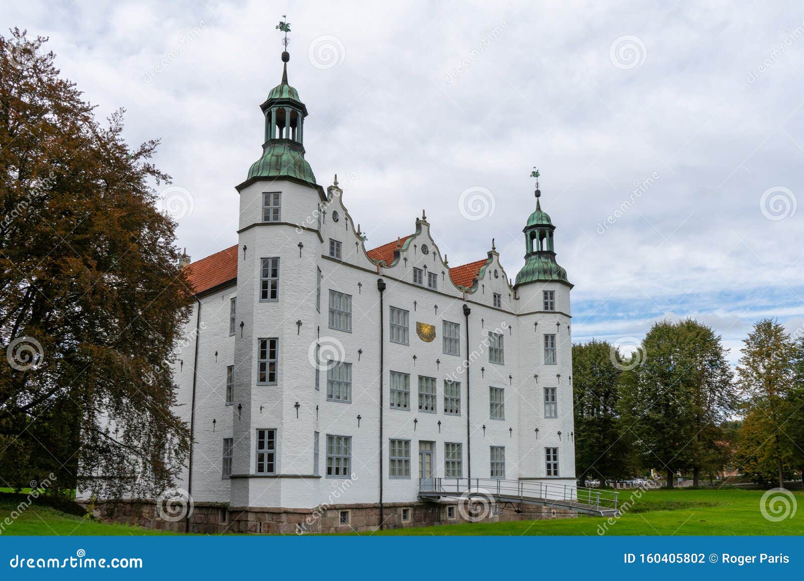 Schloss Ahrensburg. a Castle Surrounded by Nature. Stock Photo - Image ...