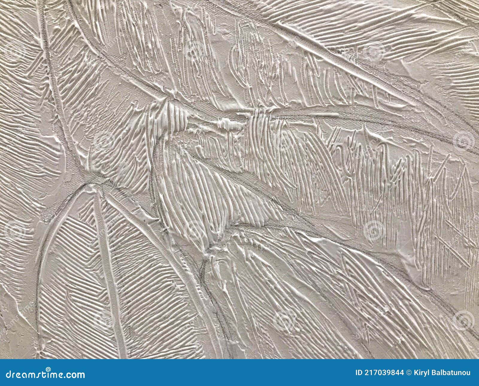 White, Beautiful Gray Surface, Convex from Acrylic Paint, Volumetric ...