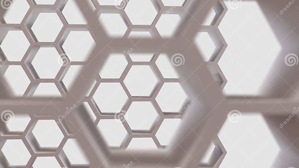 The White Bee Hive for Abstract or Background Concept 3d Rendering ...
