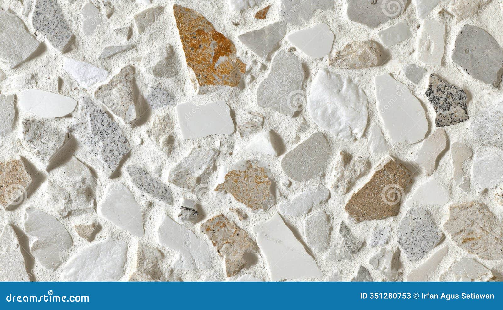 White and Beige Stone Aggregate Wall Texture Stock Illustration ...