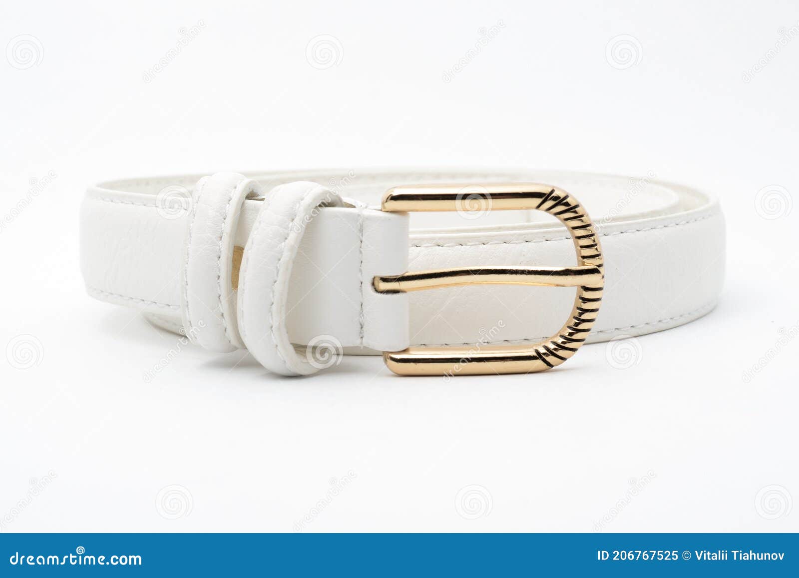White Belt Isolated on White Stock Image - Image of leather, whitey ...