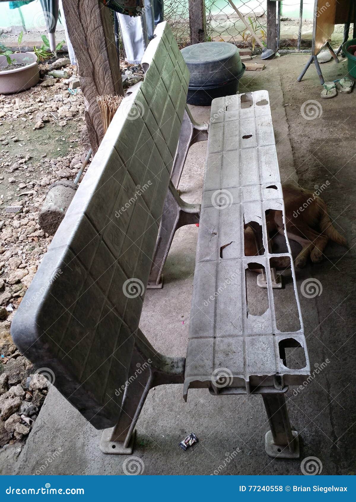 White Bench stock photo. Image of bench, white, poor - 77240558