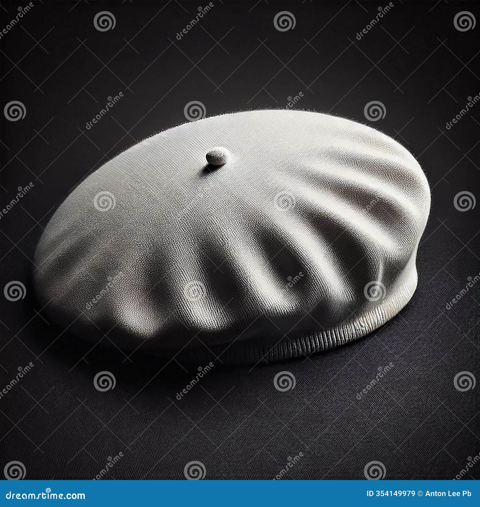 White beret on black stock illustration. Illustration of material ...