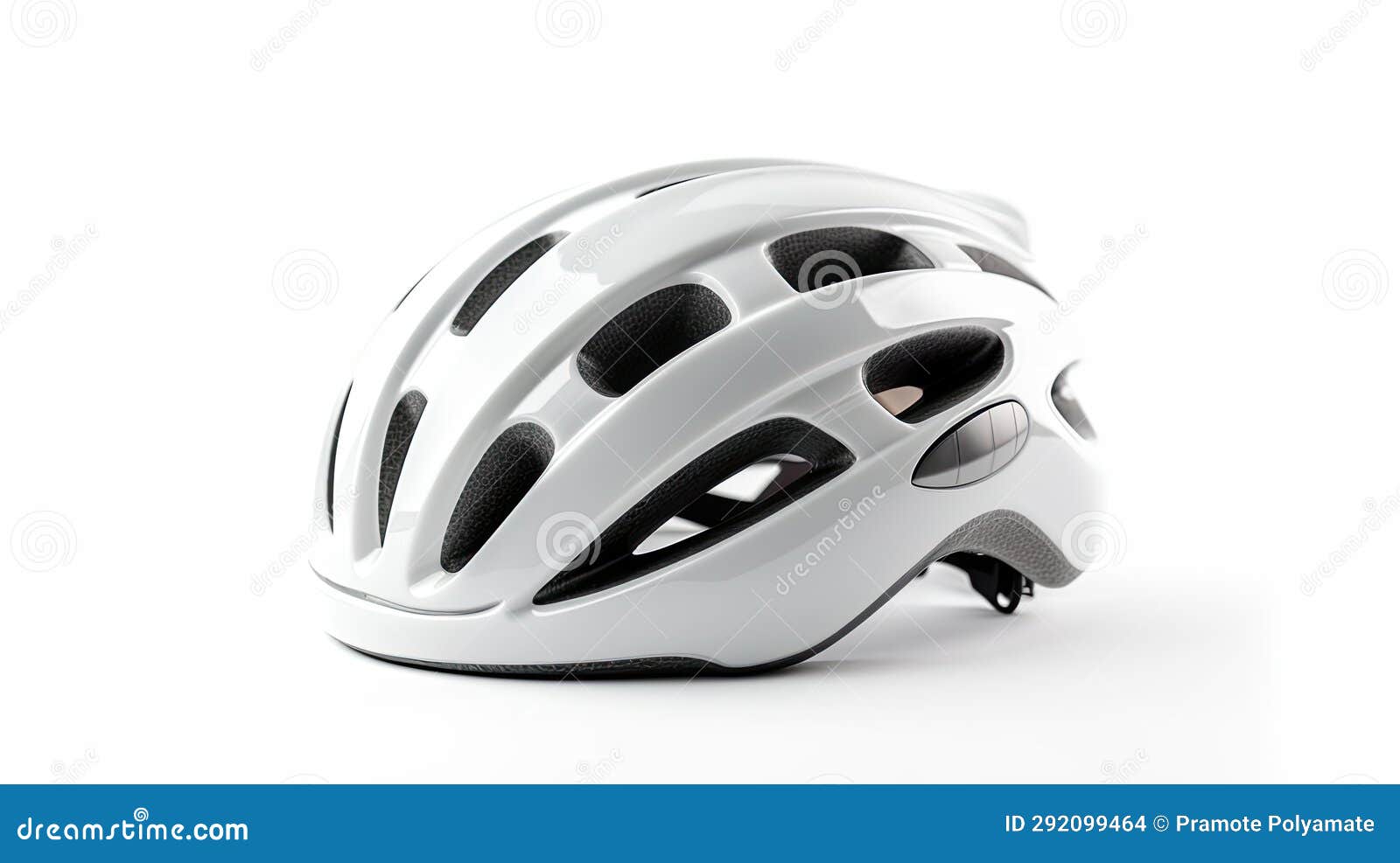 A White Bicycle Helmet Isolated on White Background. Safety Helmet ...
