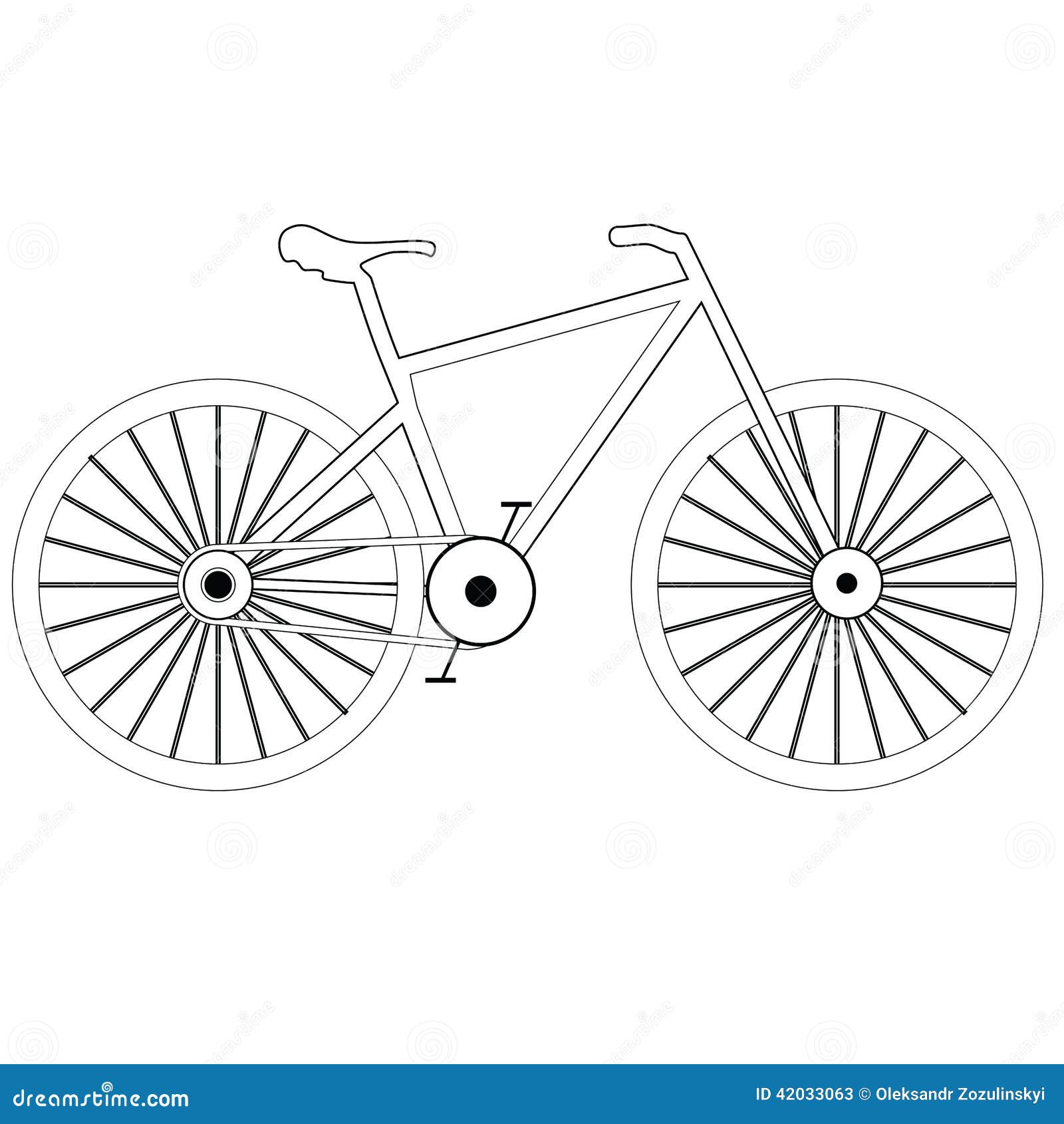 White bicycle icon. Raster stock illustration. Illustration of tour ...