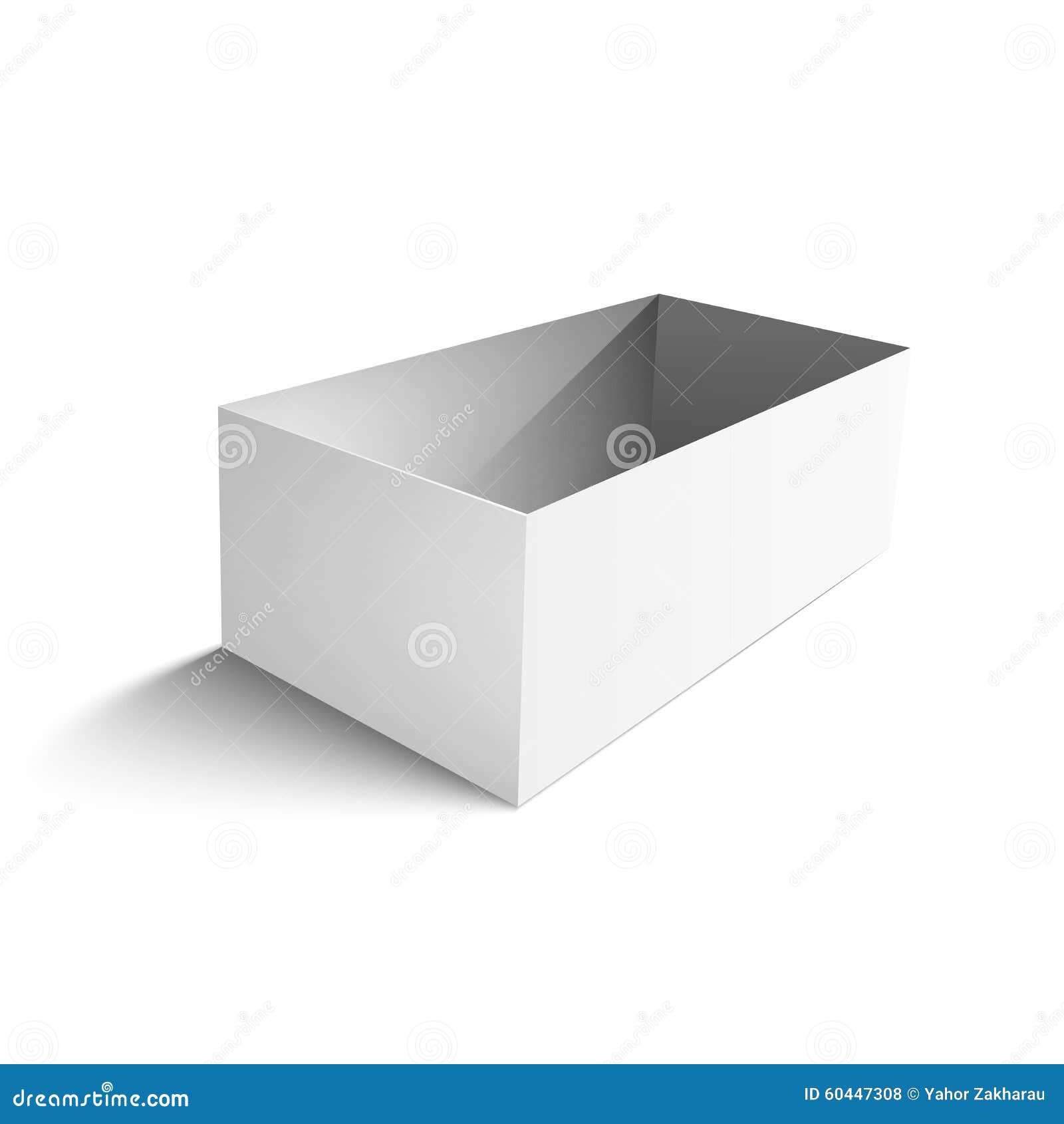 White big box on stock vector. Illustration of internet - 60447308