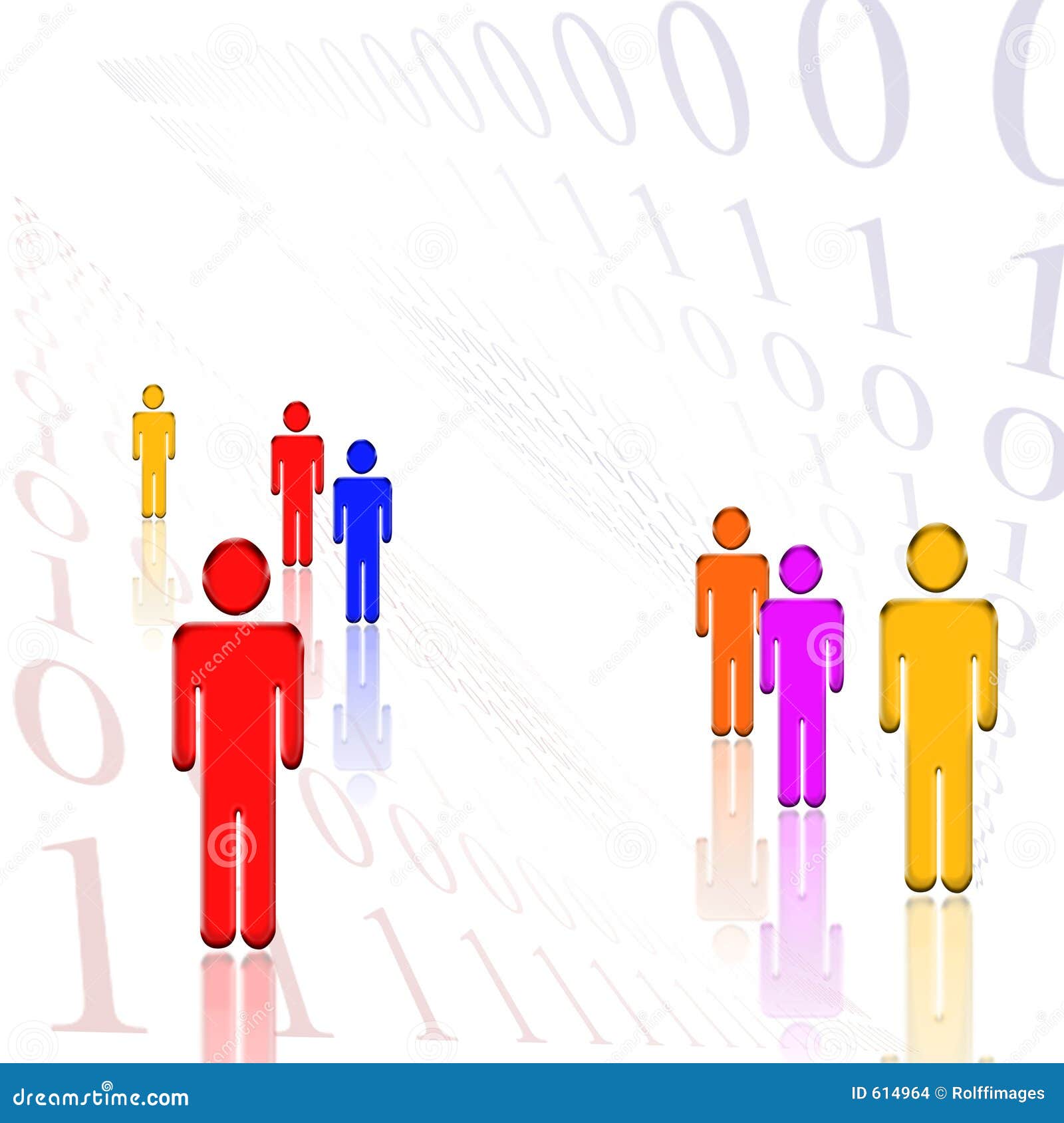White Binary stock illustration. Illustration of design - 614964