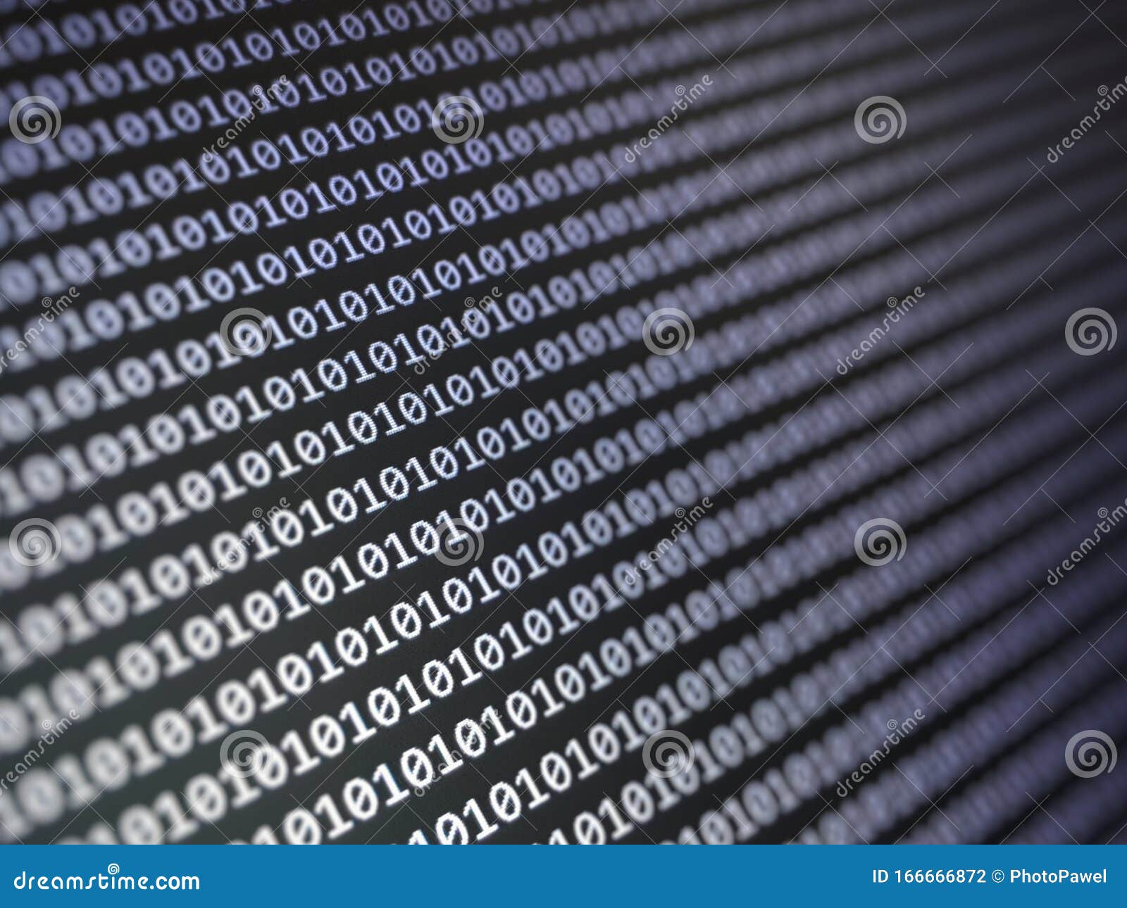 White Binary Code Background. Programming and Computing Stock Photo ...
