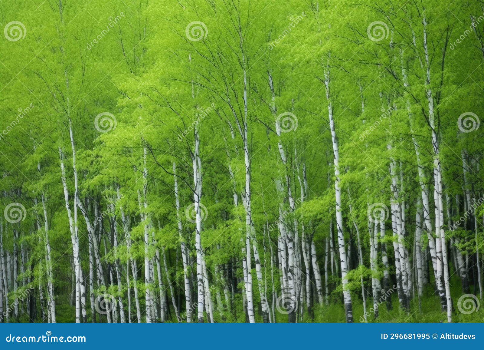 White Birch Trees Against Deep Green Backdrop Stock Image - Image of ...