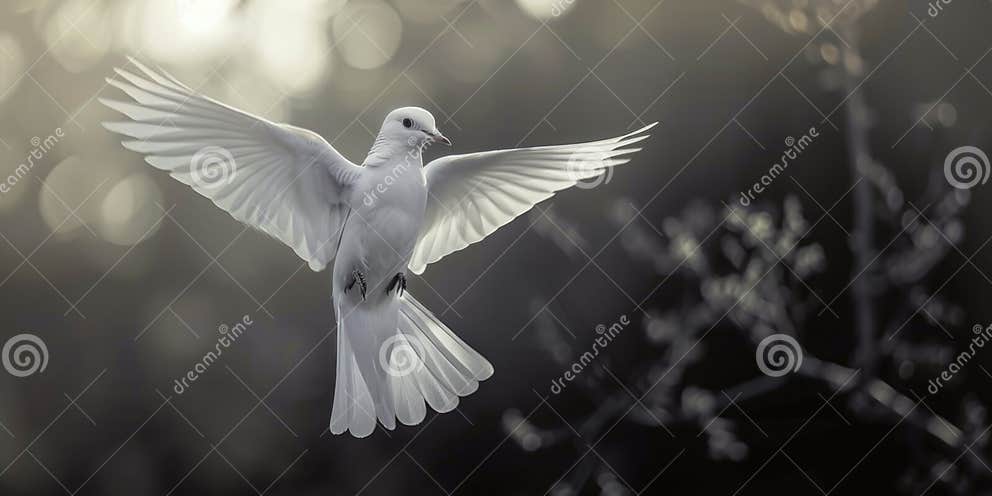 A White Bird Soaring through the Air, Suitable for Various Projects ...