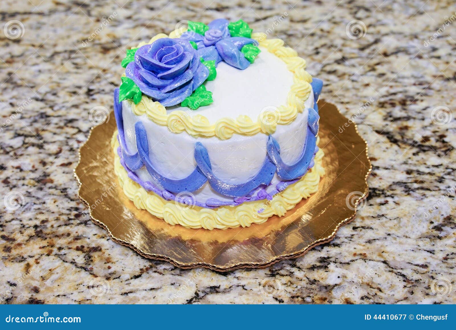 White birthday cream cake stock image. Image of details - 44410677