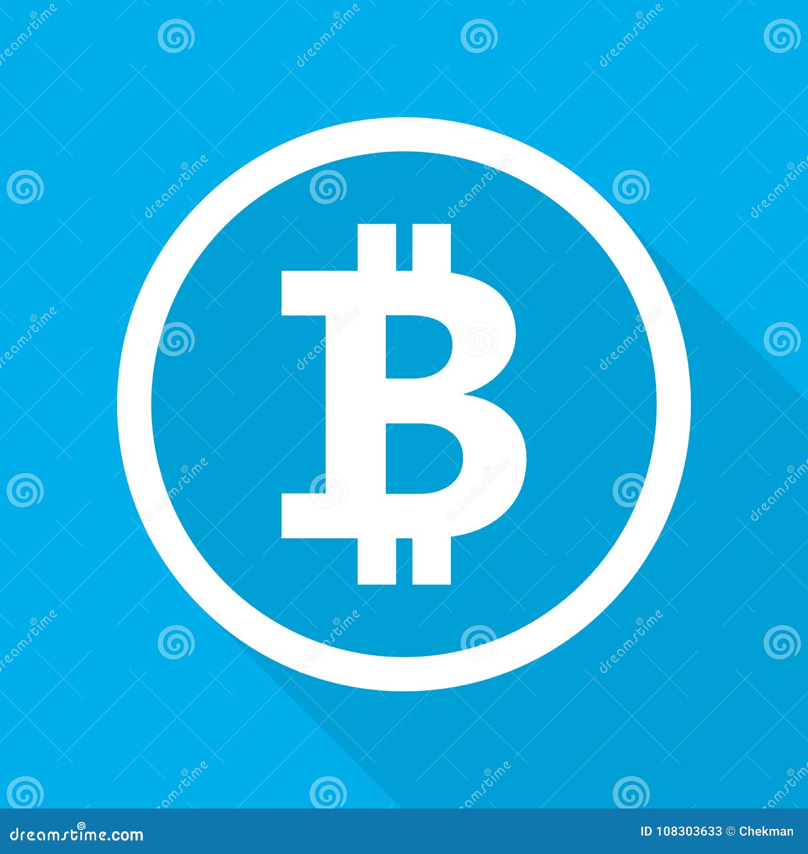 Bitcoin Icon. Vector Illustration. Stock Illustration - Illustration of ...