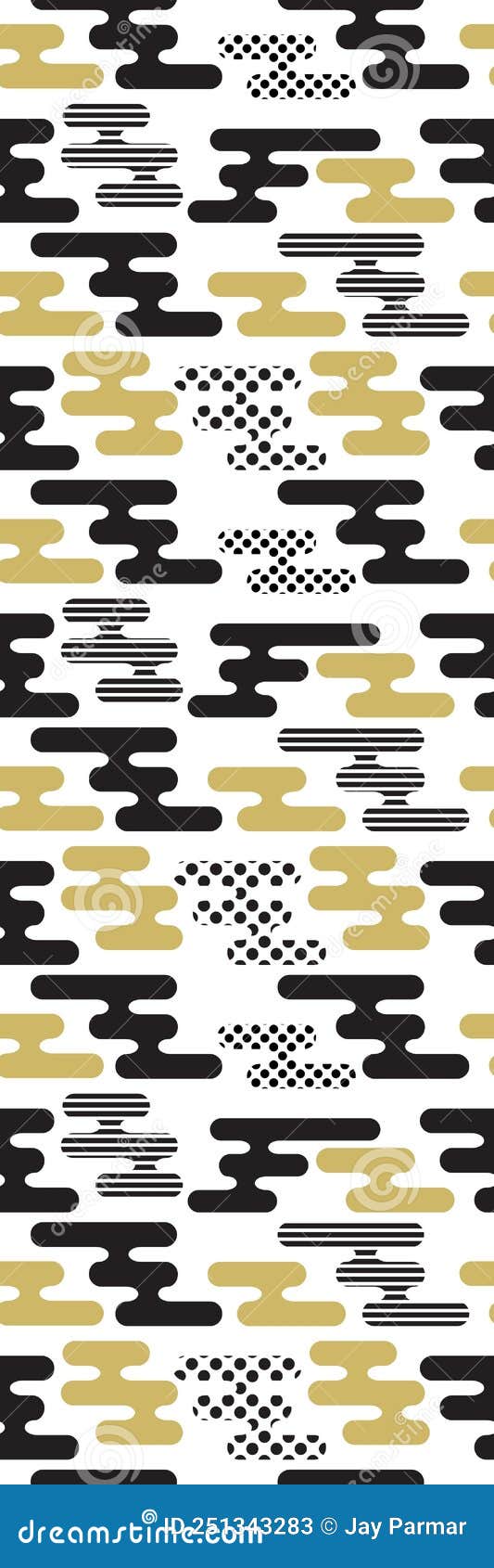 White and Black Abstract Cute Cool Bookmark Template Stock Illustration ...