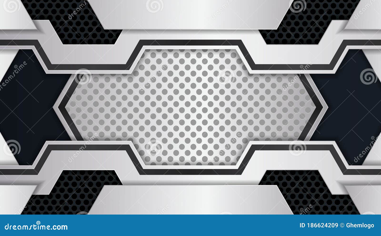 Geometric Perforated Square Background, Abstract Black Metallic Square ...