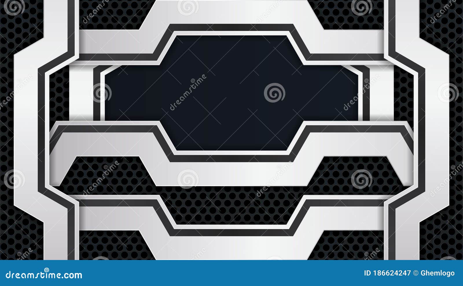 Geometric Perforated Square Background, Abstract Black Metallic Square ...