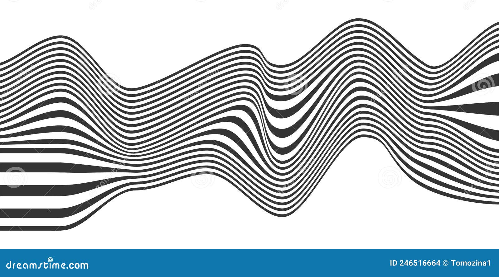 White and Black Broken Wavy Lines Stock Vector - Illustration of modern ...