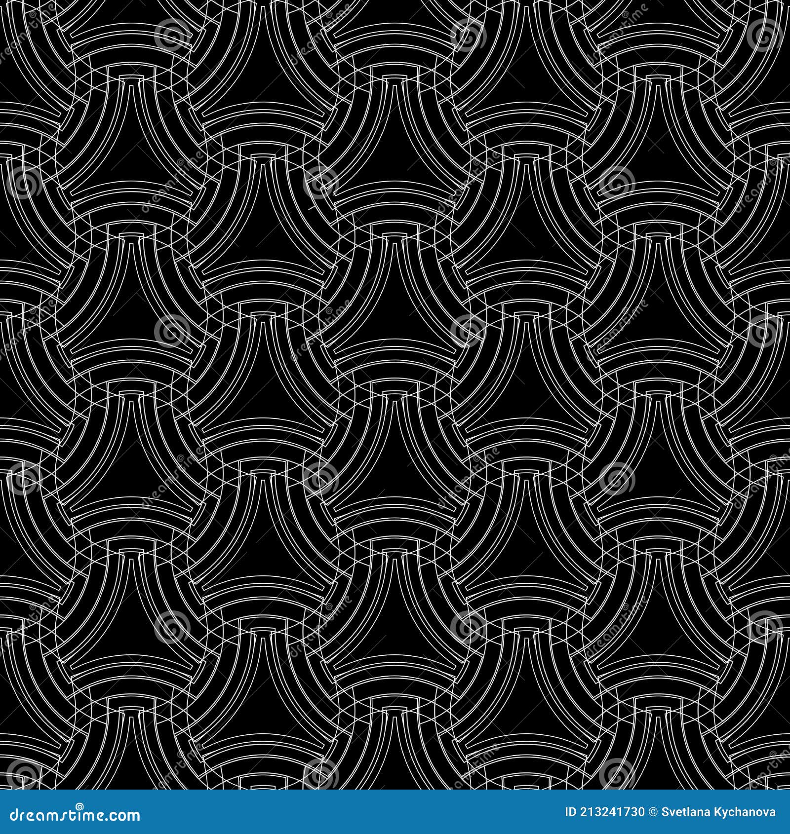 White on Black Circular Pattern Stock Vector - Illustration of backdrop ...