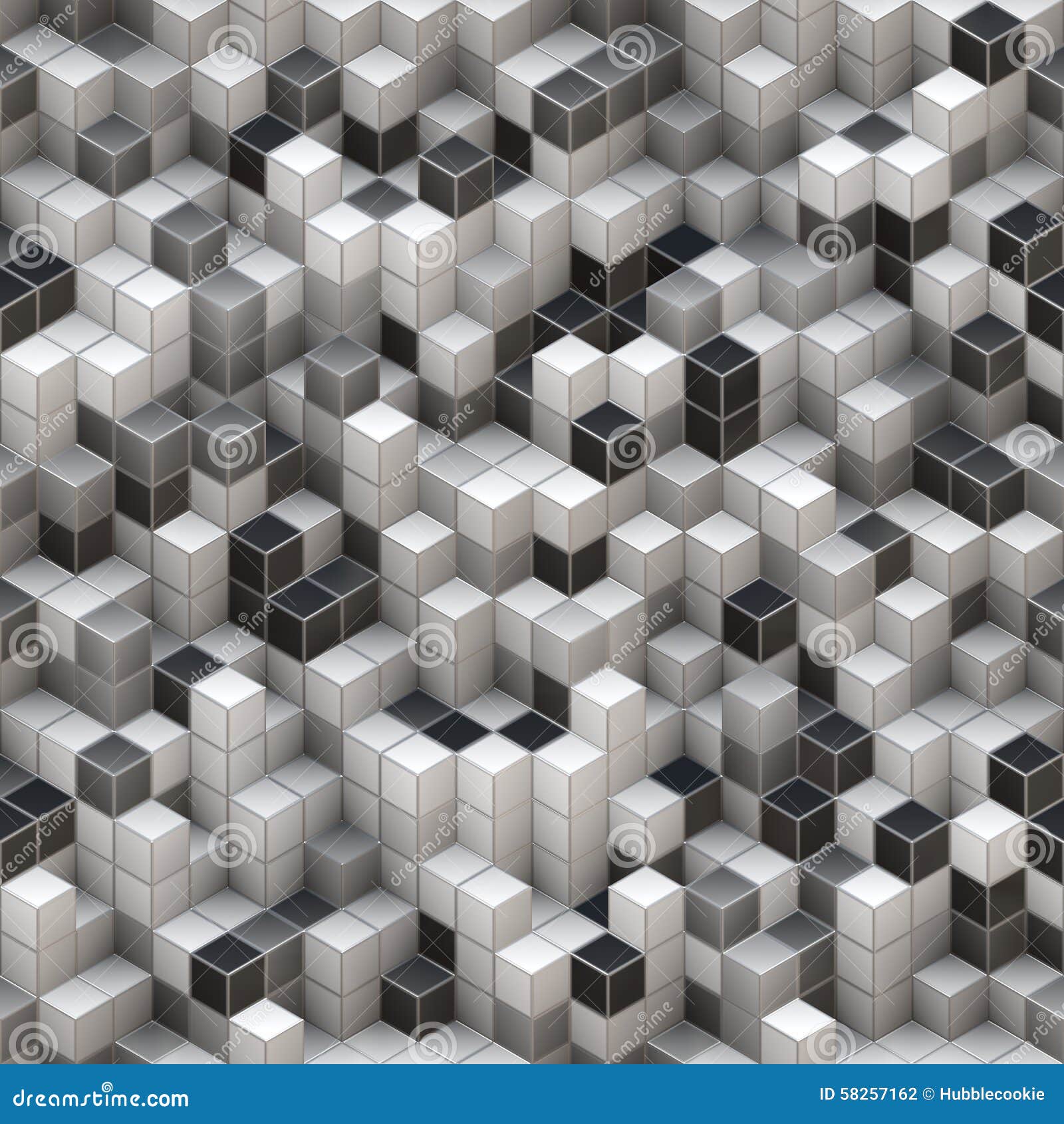 White and Black Cubes Background Stock Illustration - Illustration of ...