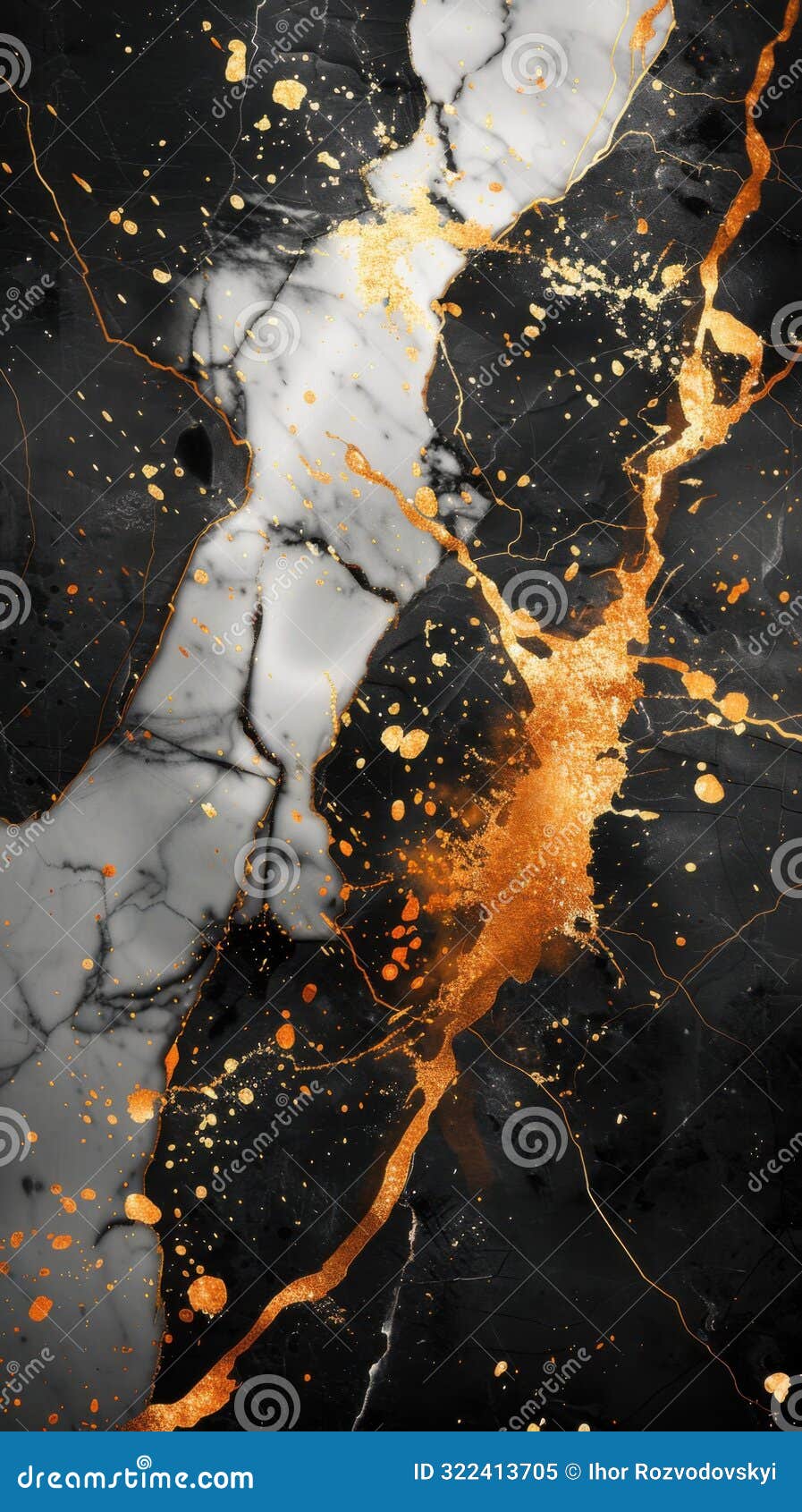 White Black and Gold Marble Texture Design Stock Image - Image of rock ...