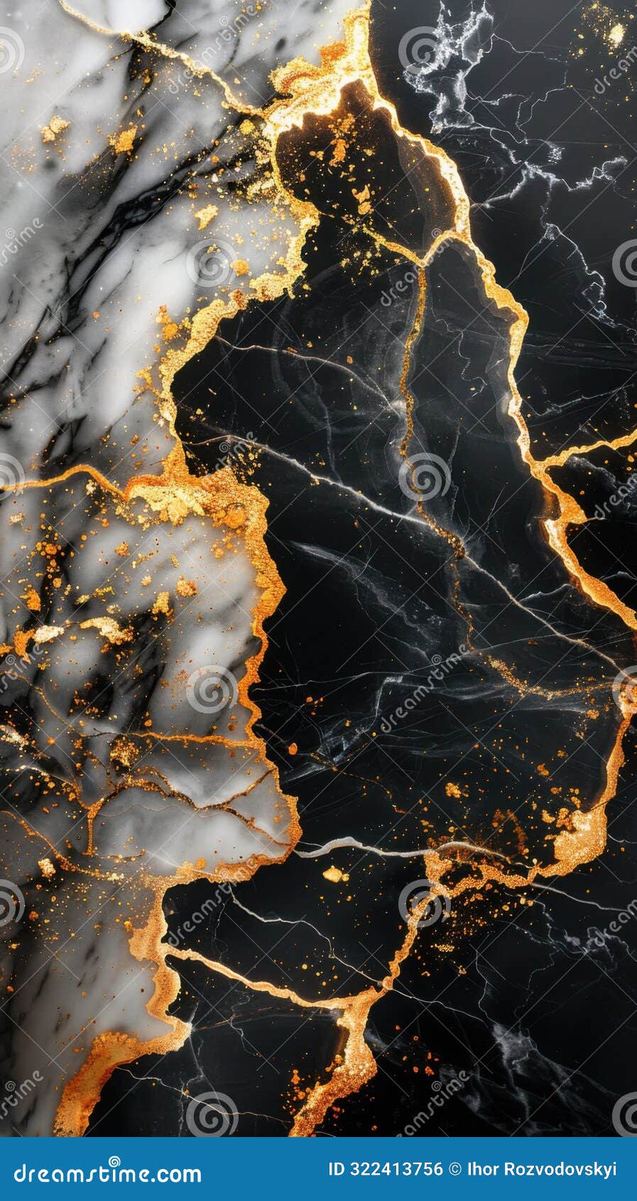 White Black and Gold Marble Texture Design Stock Photo - Image of white ...