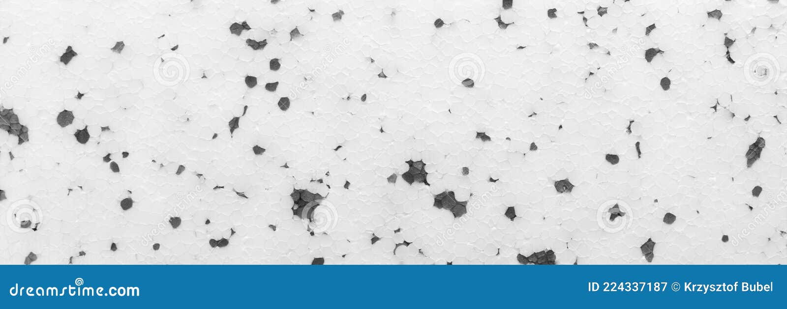 White and Black Polystyrene with a Visible Texture Stock Image - Image ...
