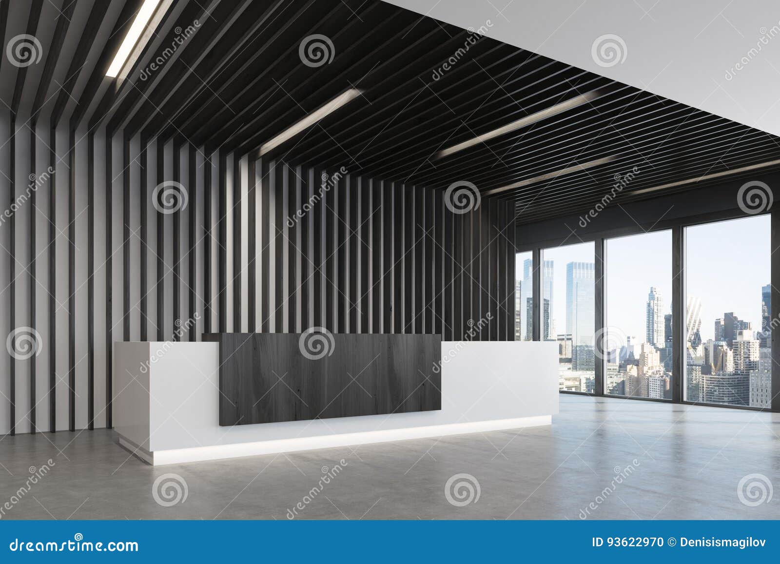 Black Reception Desk Stock Photo | CartoonDealer.com #77210910