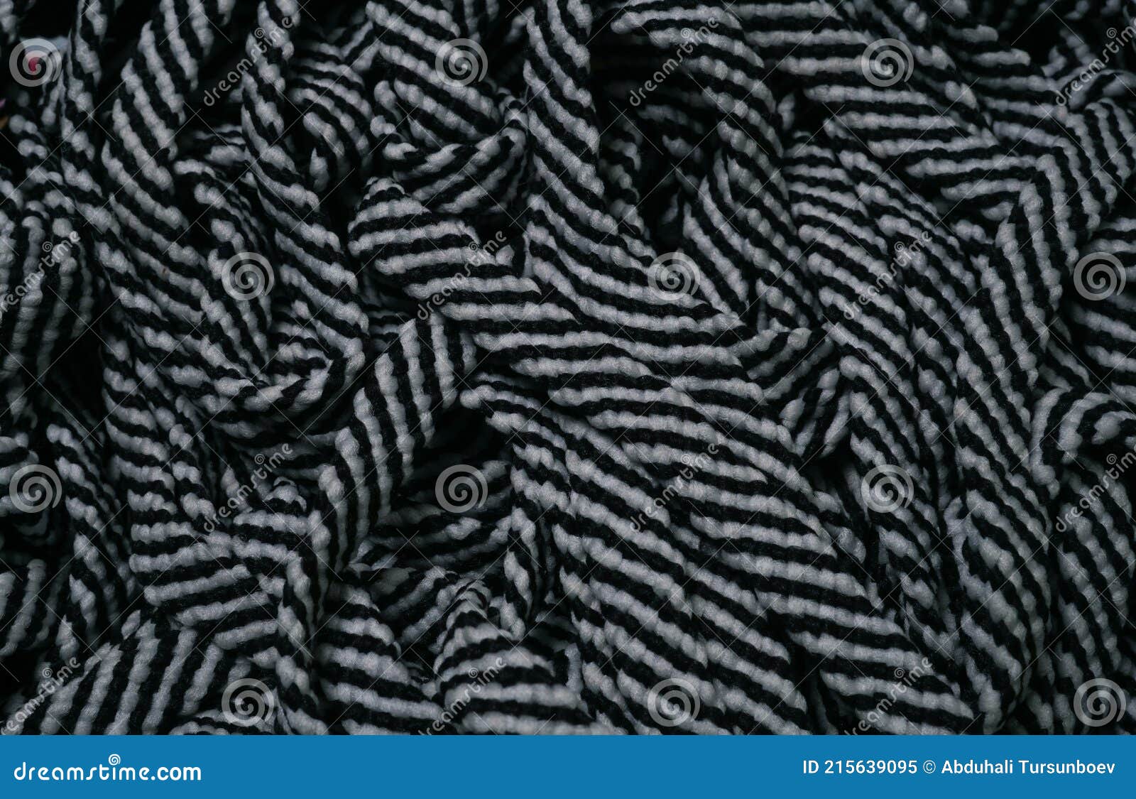 Texture of White Black Thread Stock Image - Image of clothing, material ...