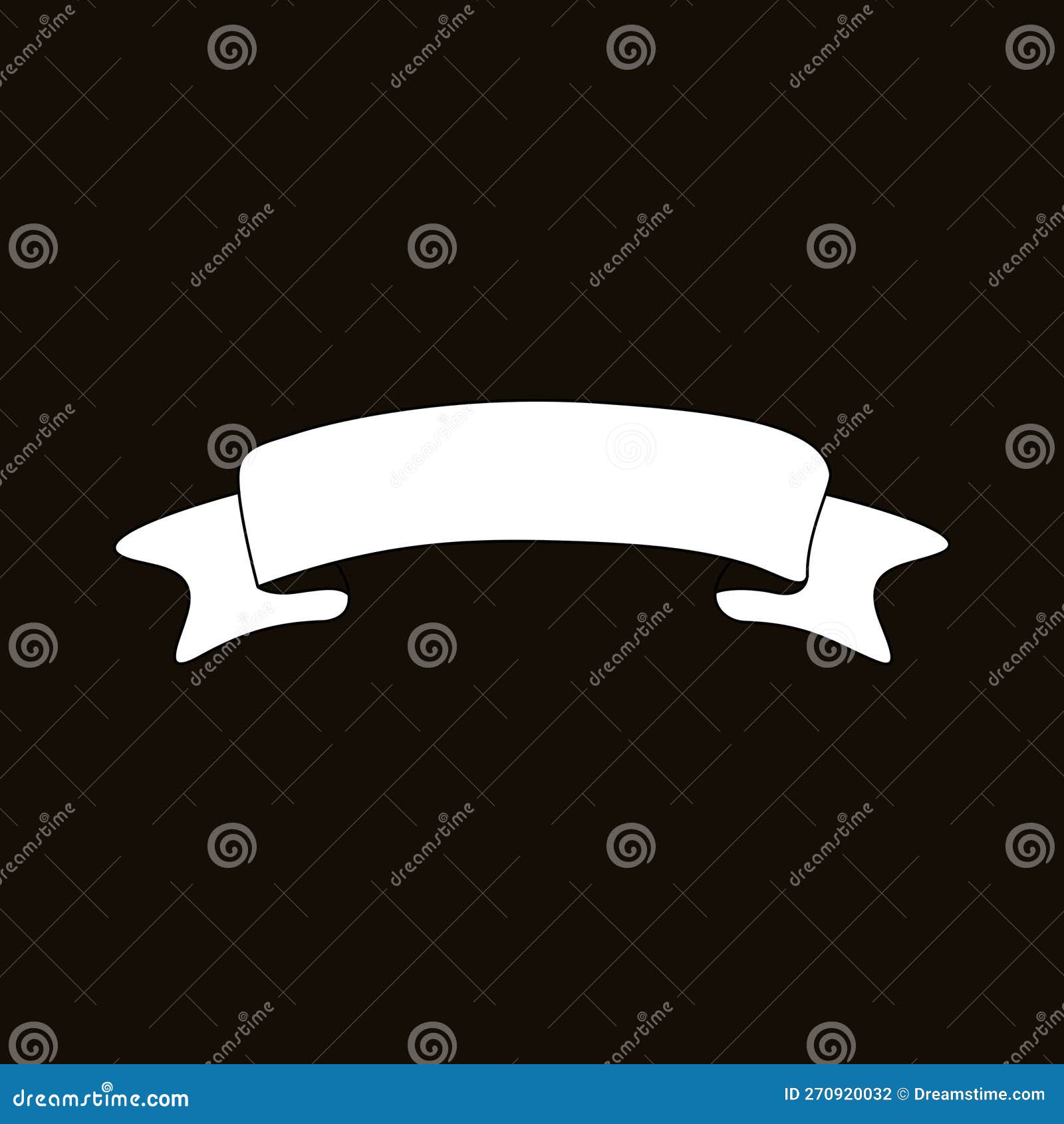 White blank banner stock illustration. Illustration of poster - 270920032