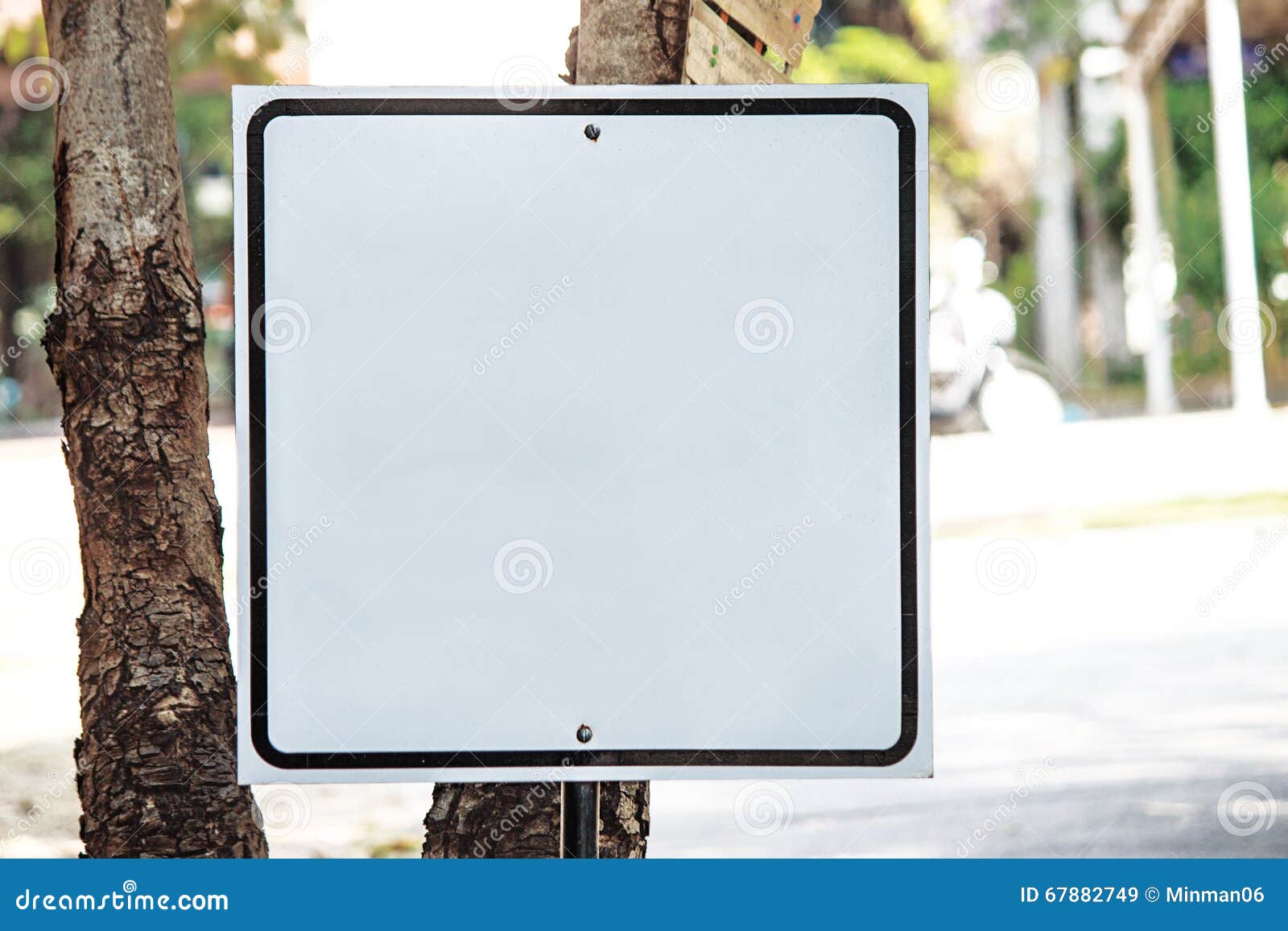 White Blank Board for Text and Message Stock Image - Image of warning ...