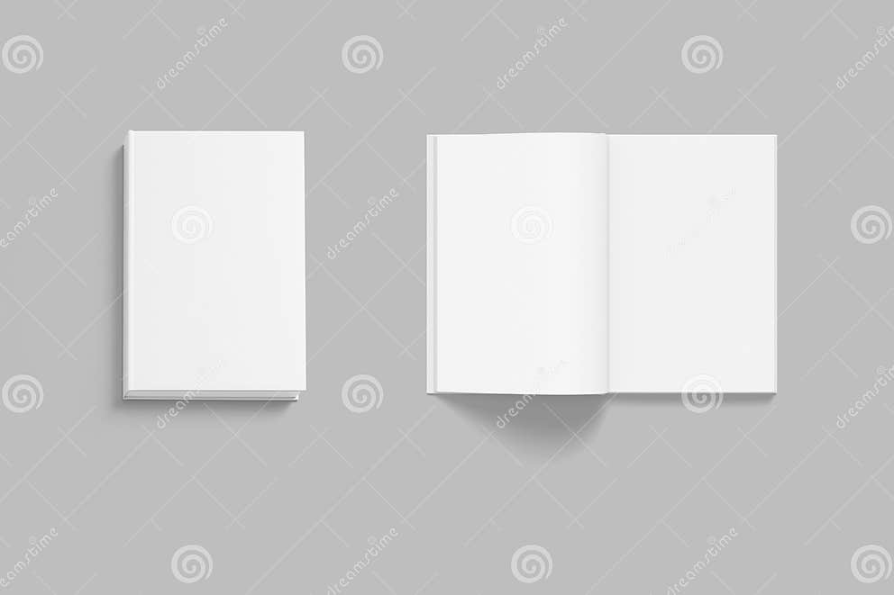 White Blank Book Mockup with Hard Cover. Stock Illustration ... White Blank Book Mockup with Hard Cover. Stock Illustration ...