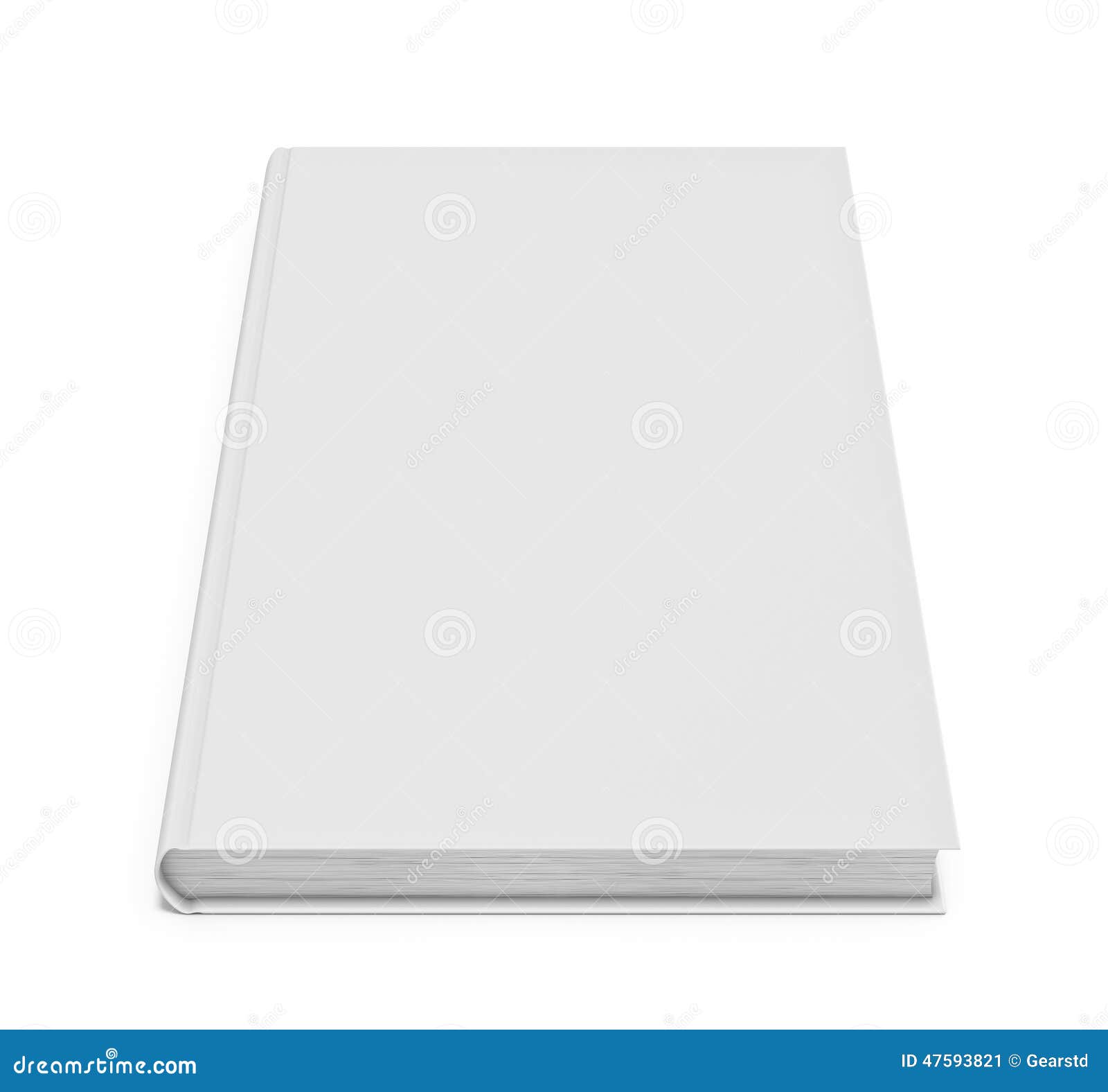White Blank Book on White Background Stock Image - Image of magazine ...