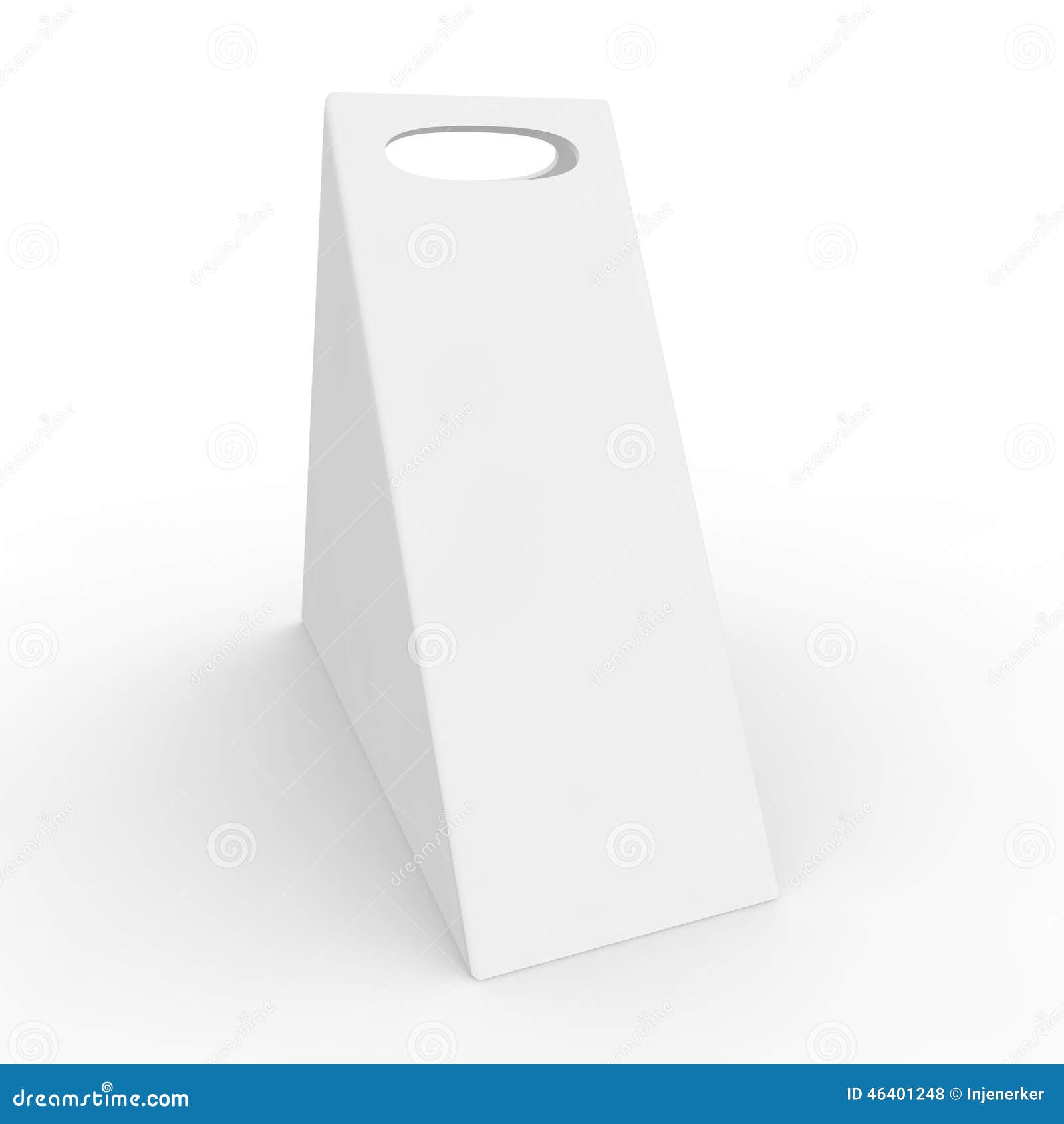 White Blank Box Triangular Shape Stock Illustration - Illustration of ...