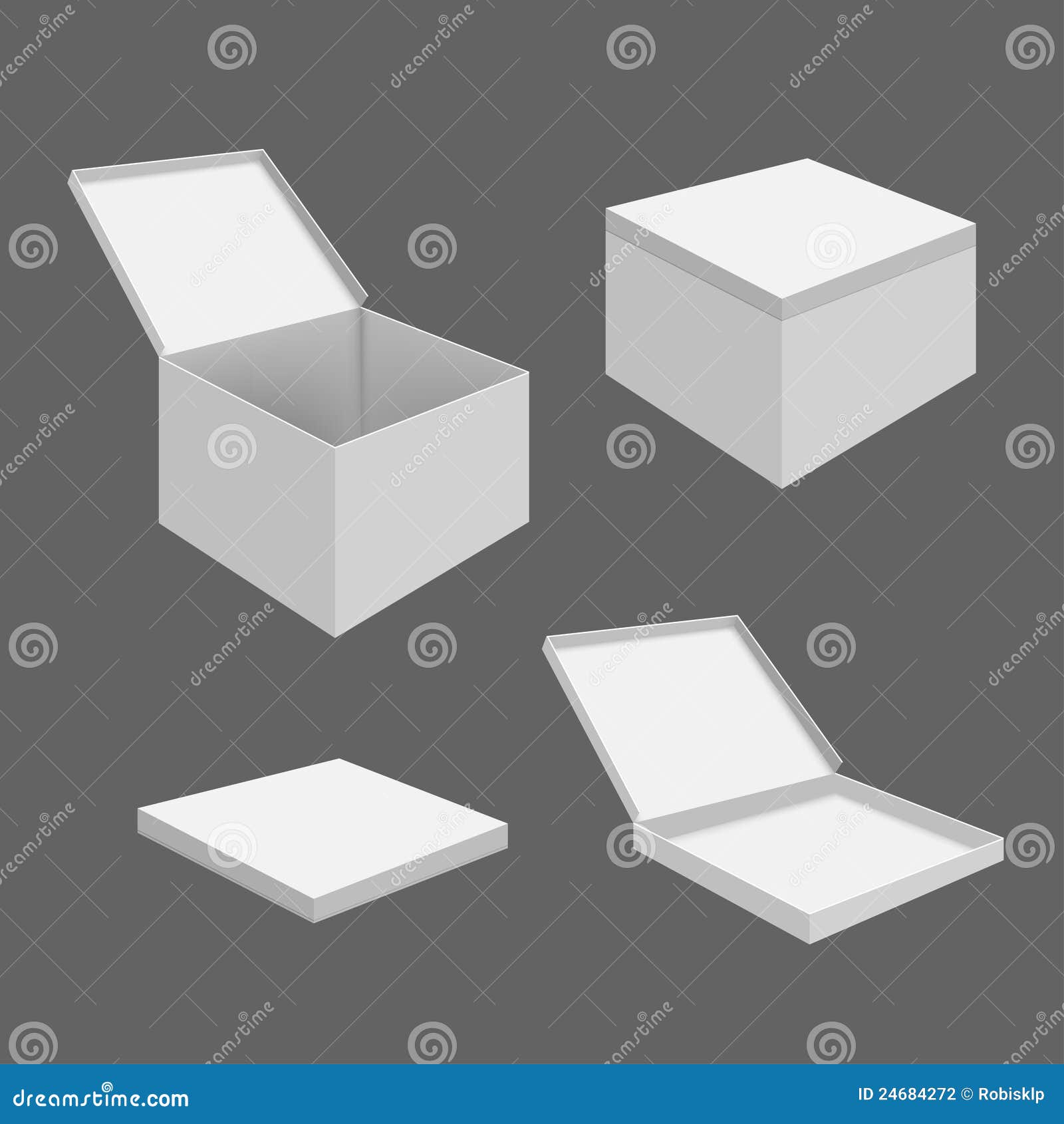 White Blank Boxes stock vector. Illustration of covering - 24684272