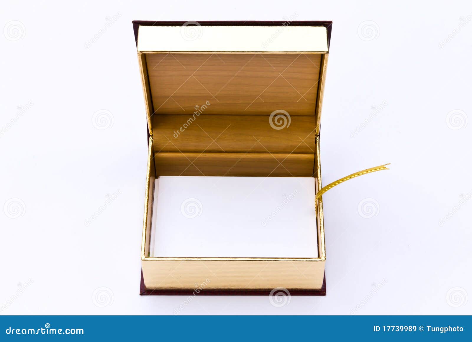White Blank Business Name Card Box Isolated Stock Image - Image of ...