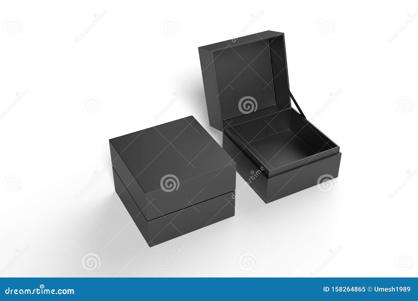 Magnetic Closure Rigid Box Dieline Template Vector Illustration ...