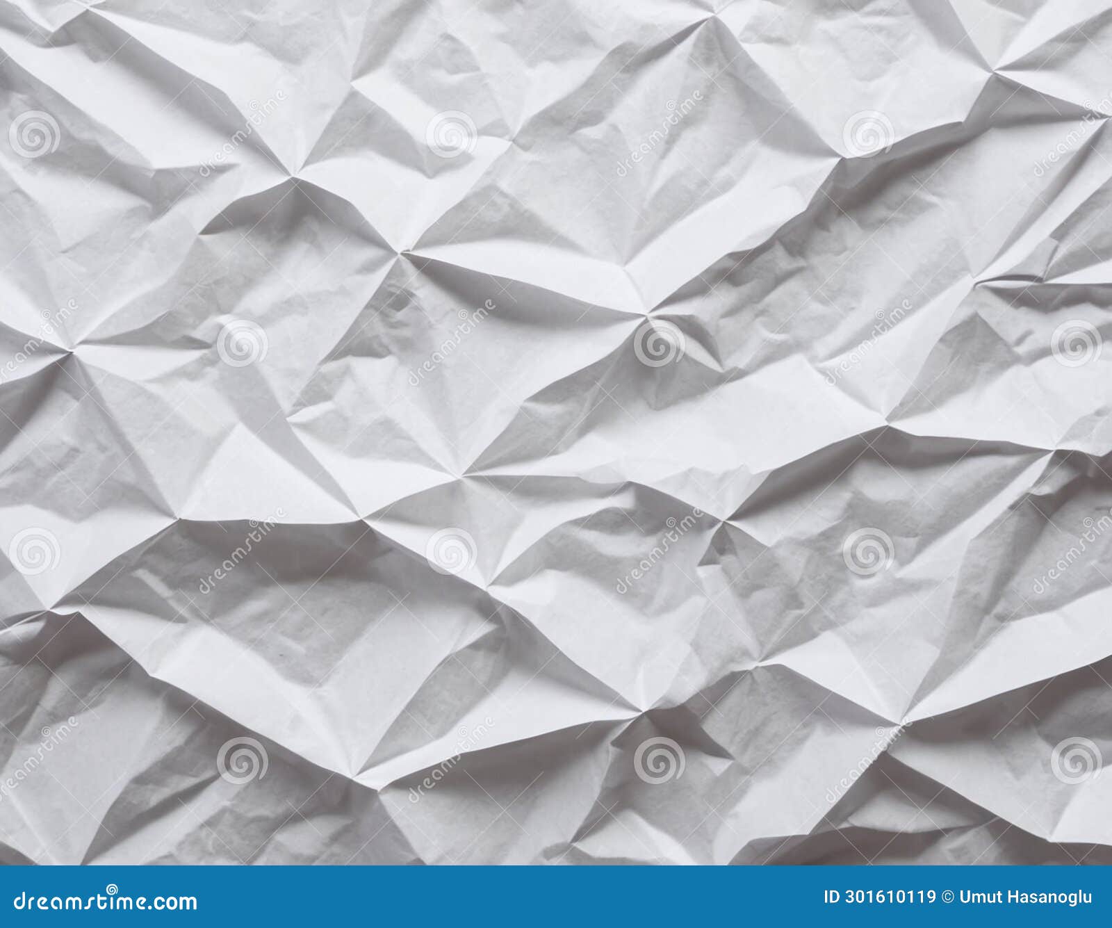 White Blank Crumpled Wrinkled Paper Sheet Texture Pattern Creative ...