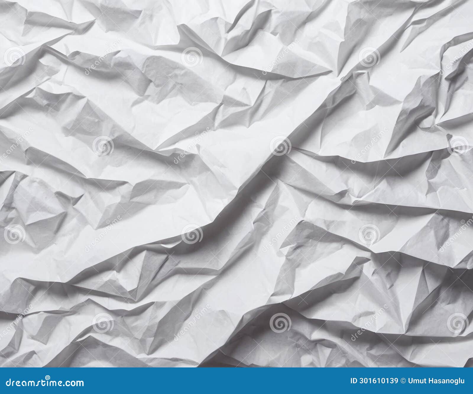 White Blank Crumpled Wrinkled Paper Sheet Texture Pattern Creative ...