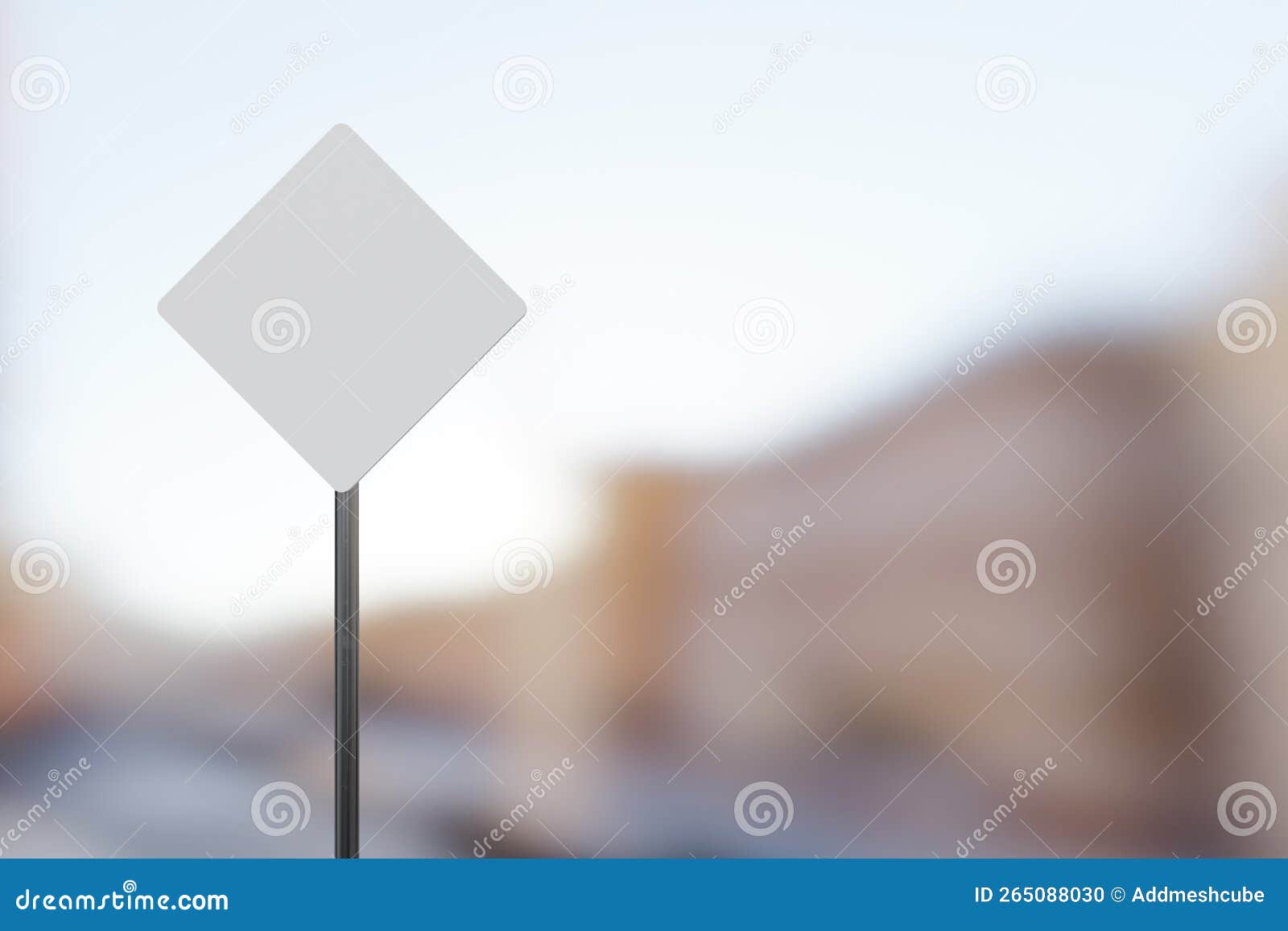 Blank Direction Sign Board, 3d Rendering Stock Illustration ...