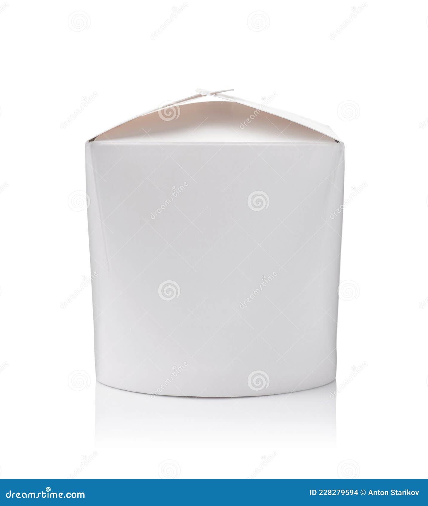 White Blank Disposable Paper Noodle Box Stock Photo - Image of cuisine ...