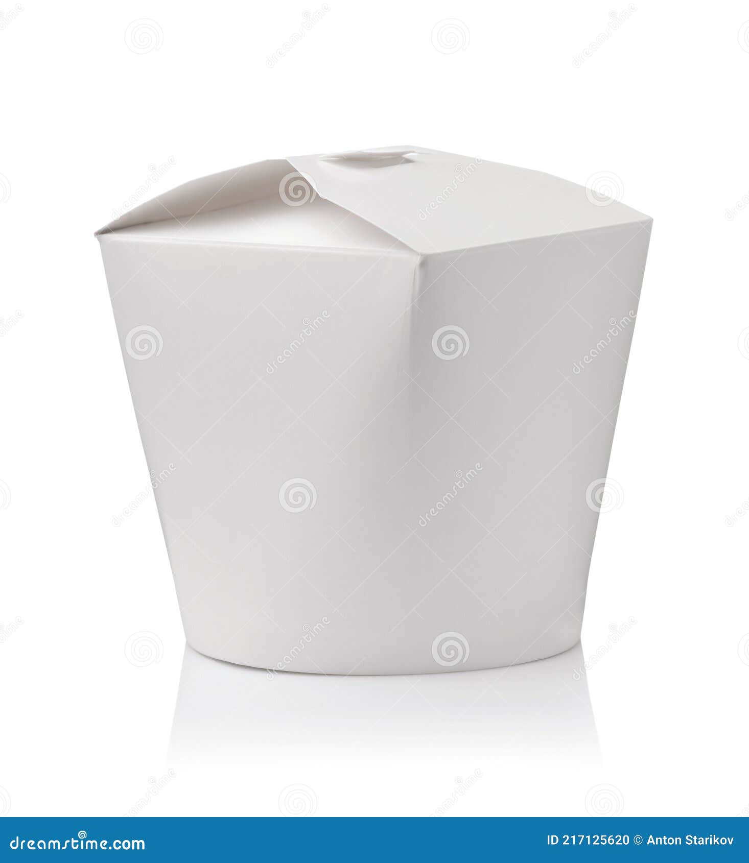 White Blank Disposable Paper Noodle Box Stock Photo - Image of cuisine ...