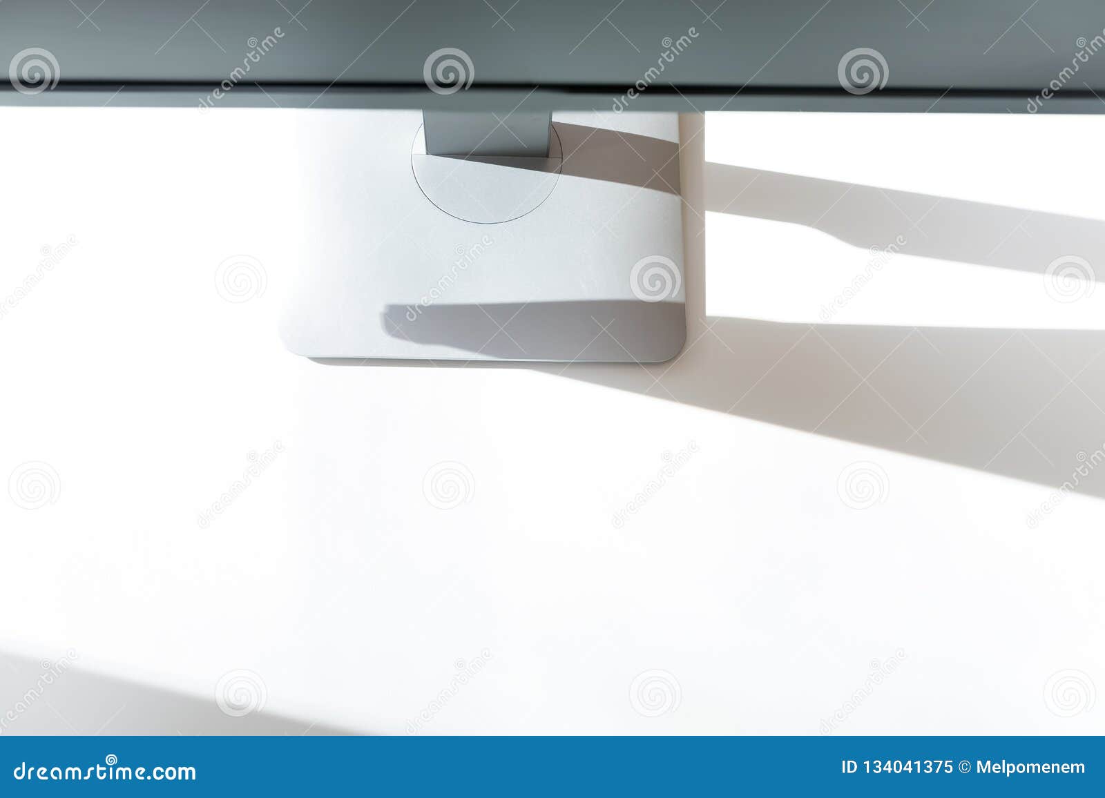 White Blank Empty Minimal Desk Stock Image - Image of minimalism ...