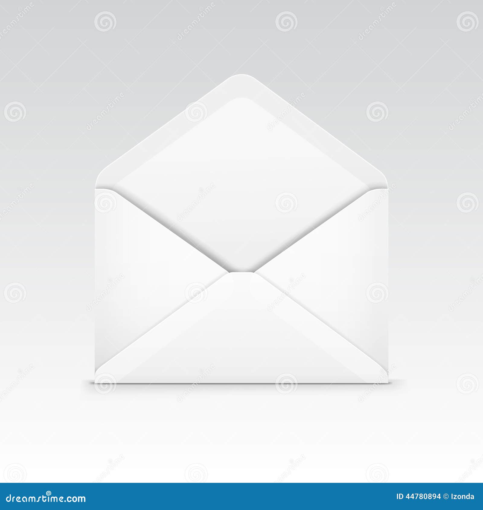 Blank Envelope And Letter Template Vector Illustration | CartoonDealer ...