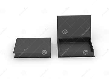 White Blank Hard Cardboard Rectangular Book Box Mock Up Template, 3d ...