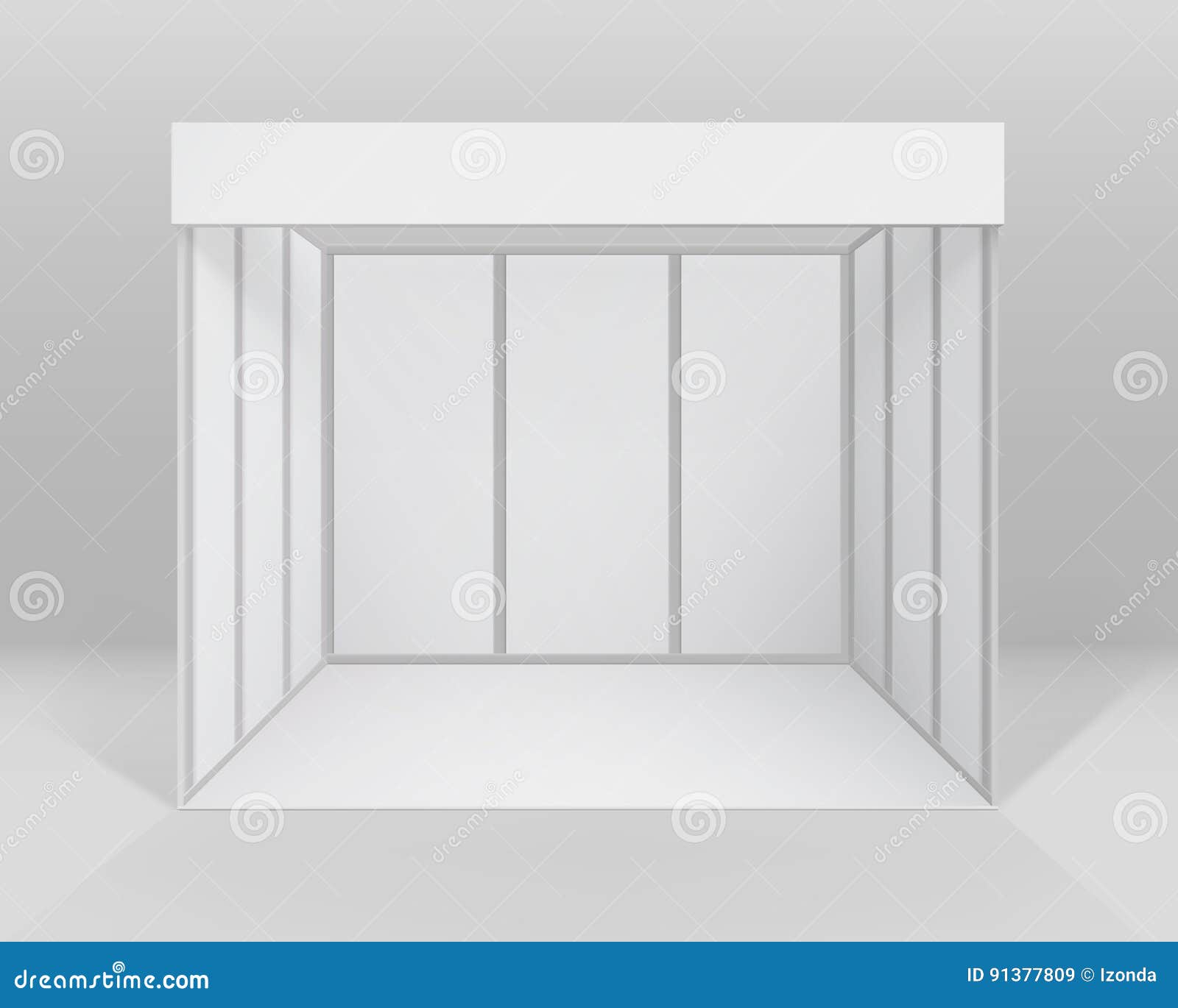 White Blank Indoor Trade Exhibition Booth Standard Stand For ...