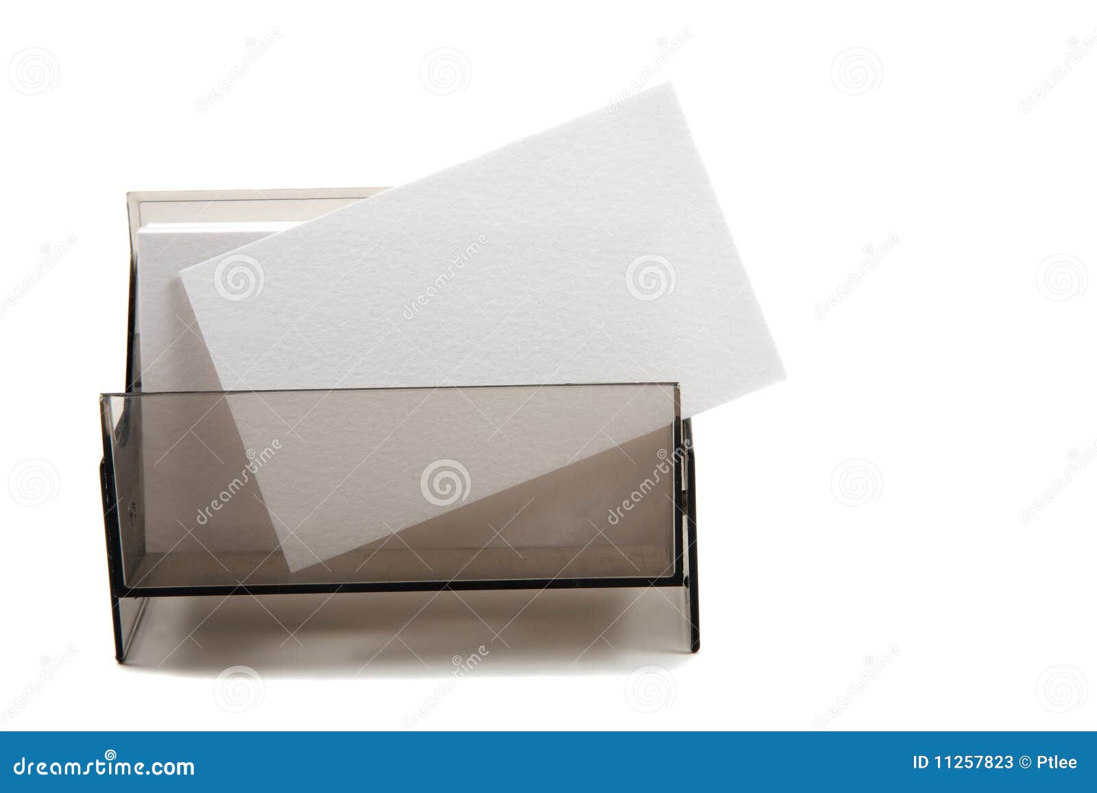 White Blank Name Card in a Box Stock Image - Image of coporate ...