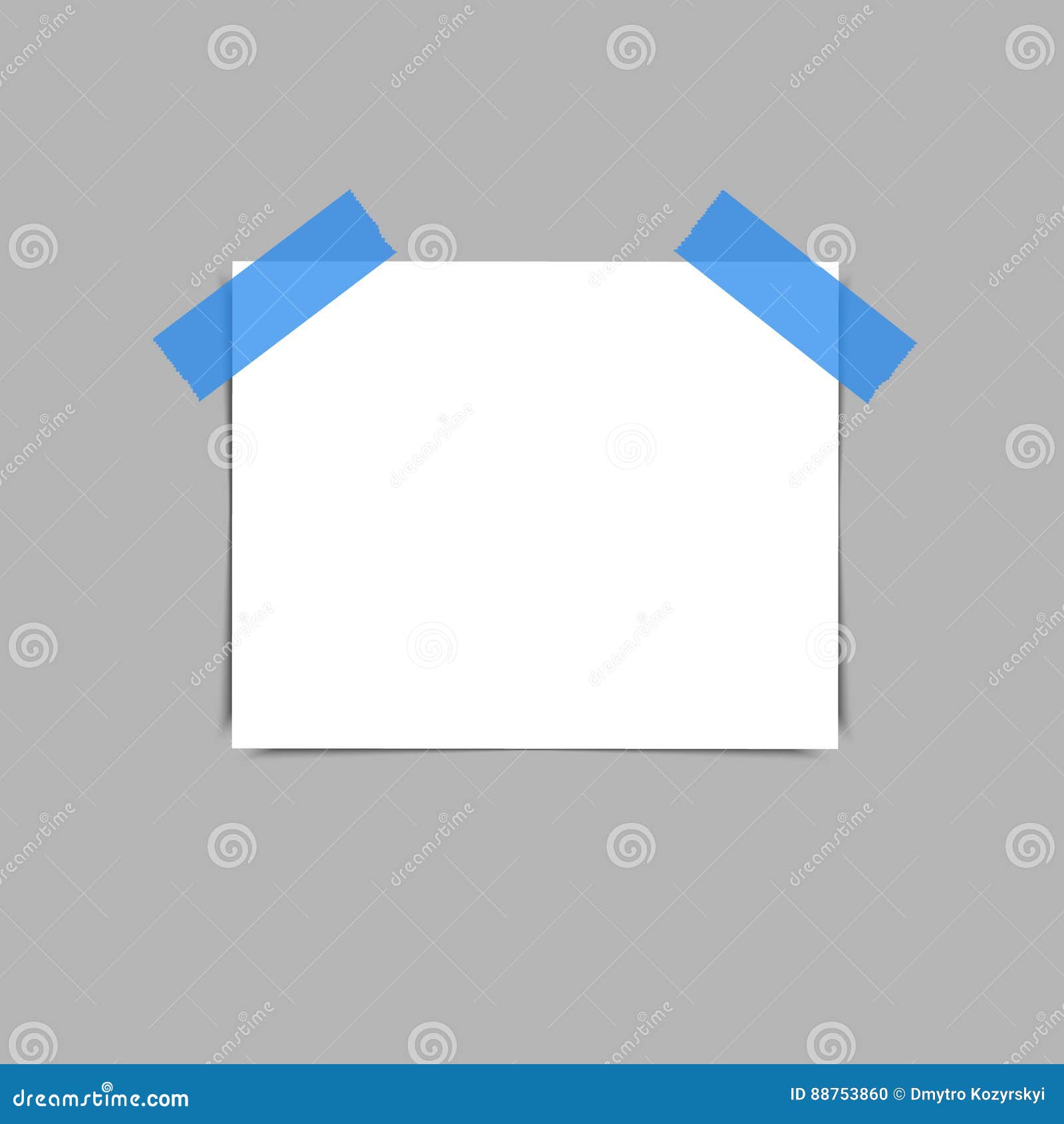 Blank Name Tags Mockup. Vector Illustration Of Identity | CartoonDealer ...