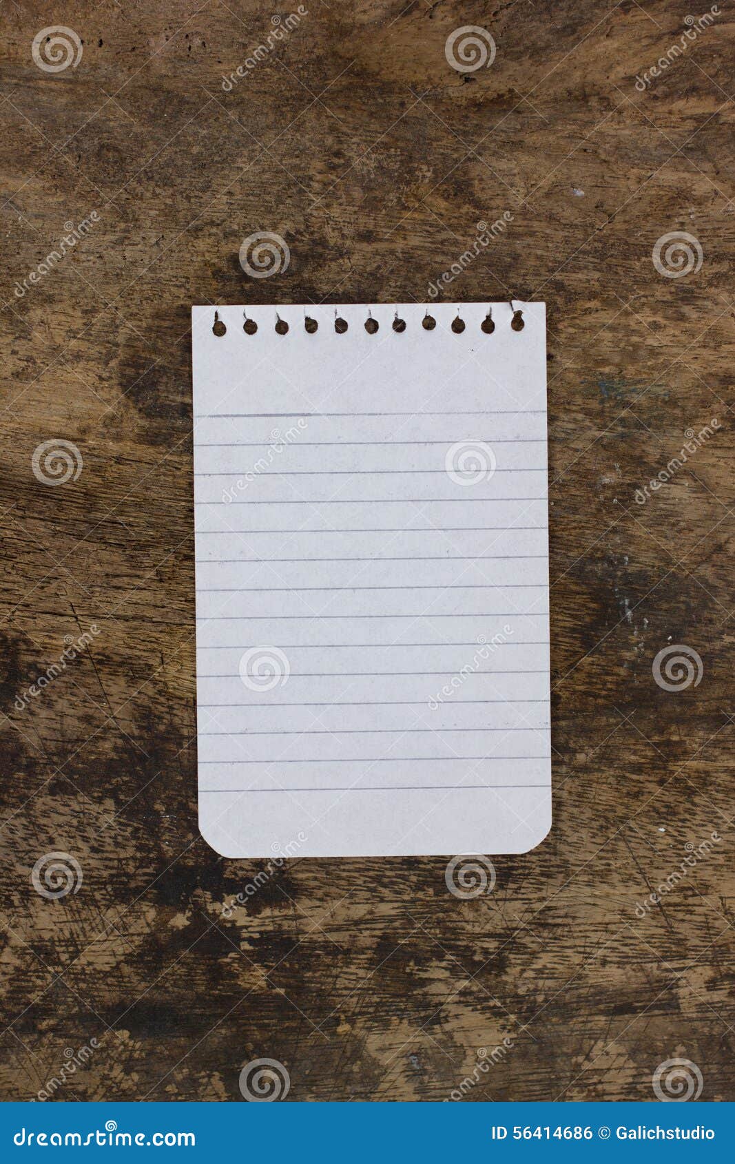 White blank note paper. stock photo. Image of white, notebook - 56414686
